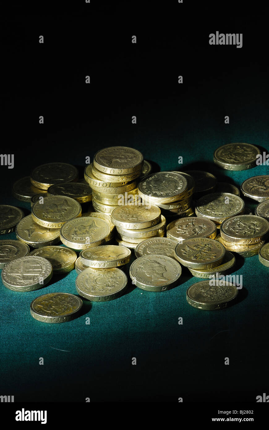 British pound coins Stock Photo - Alamy