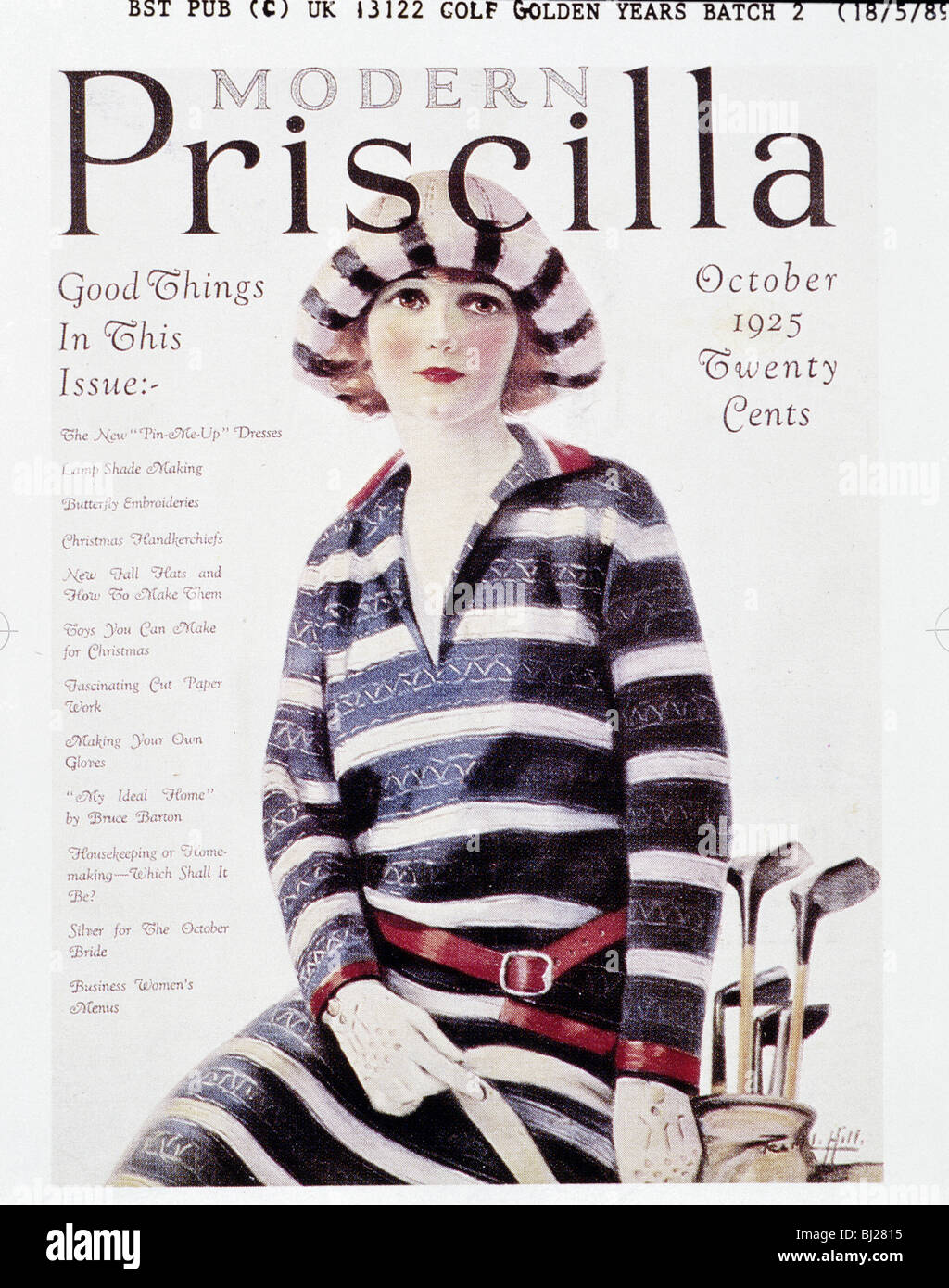 Cover of Modern Priscilla magazine, October 1925. Artist: Unknown Stock ...