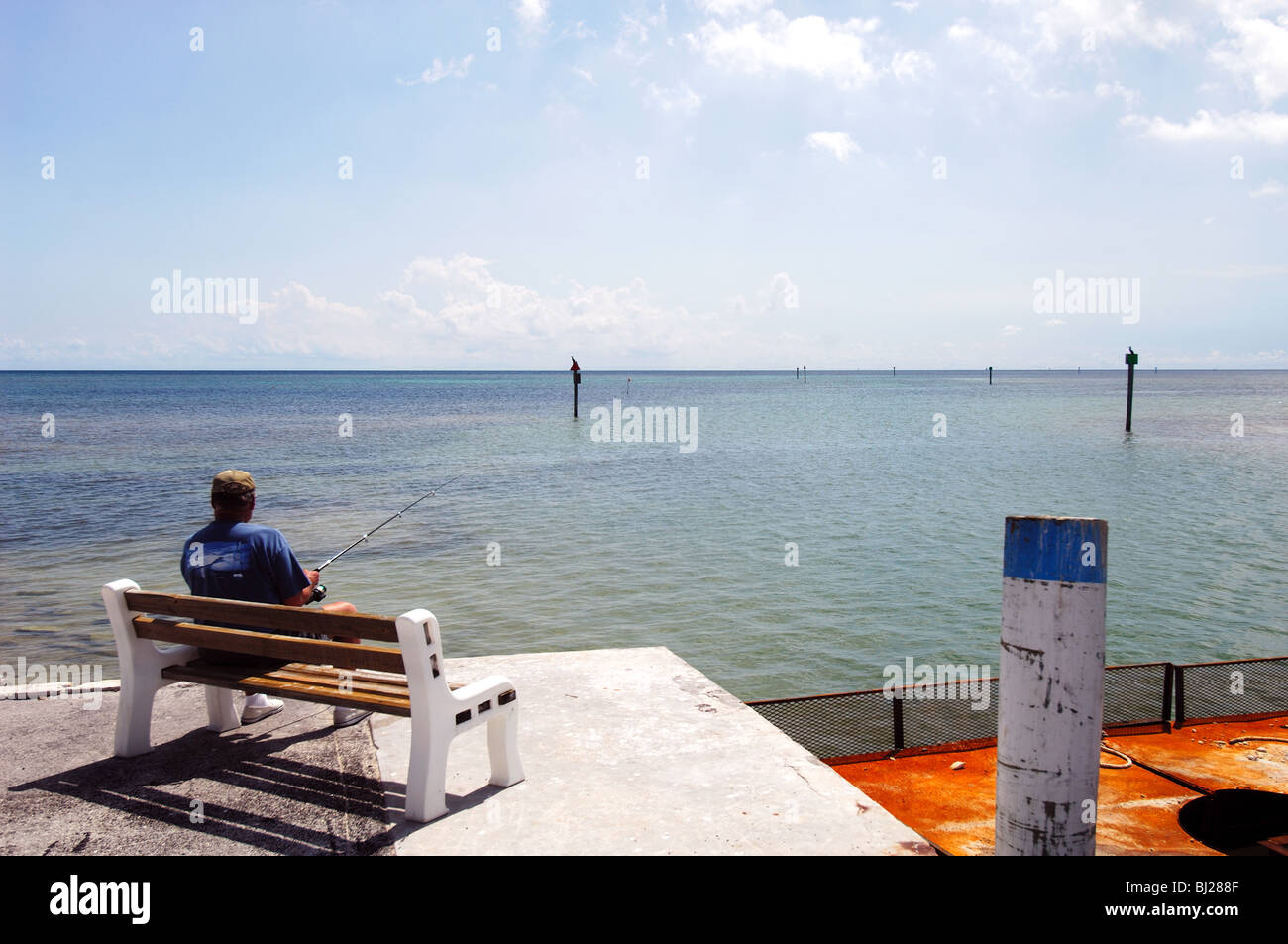 Retired fishing in Key West Stock Photo - Alamy