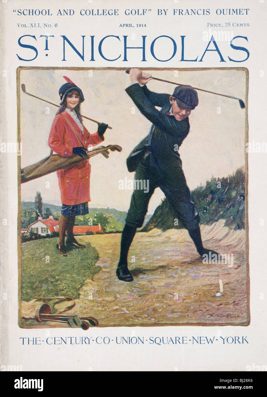 Cover of St Nicholas magazine, American, April 1914. Artist: Unknown ...