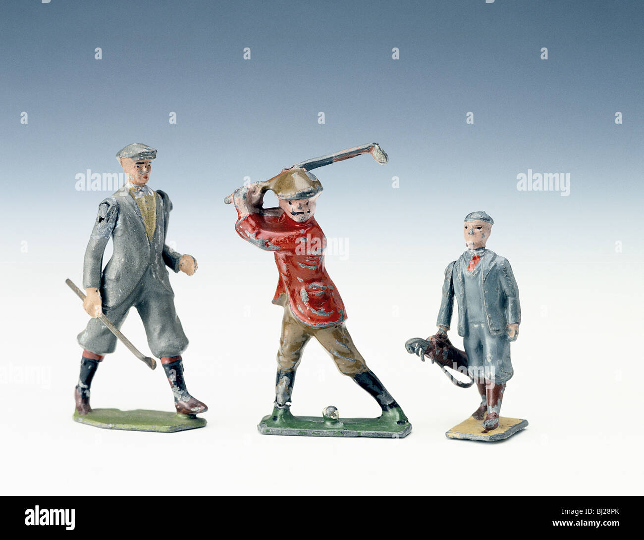 Lead figures of golfers, c1920s. Artist: Unknown Stock Photo - Alamy