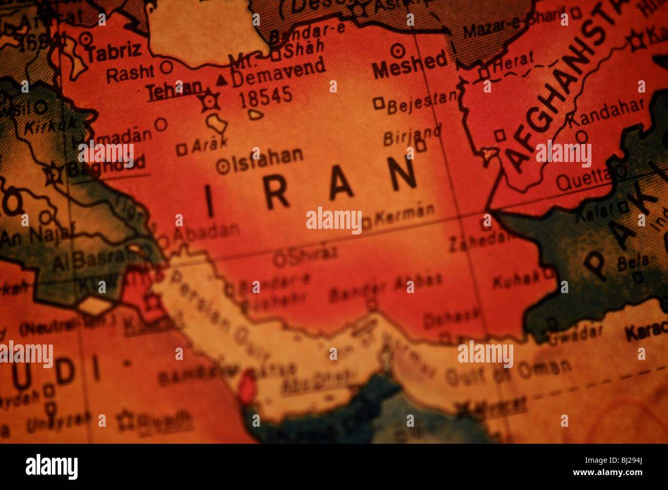Iran map hi-res stock photography and images - Alamy