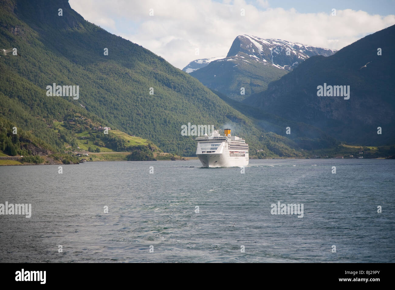 costa cruise ship in Norwegian fjord Stock Photo - Alamy
