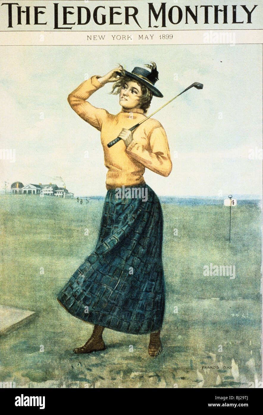 Cover of The Ledger Monthly, American, 1899. Artist: Unknown Stock ...