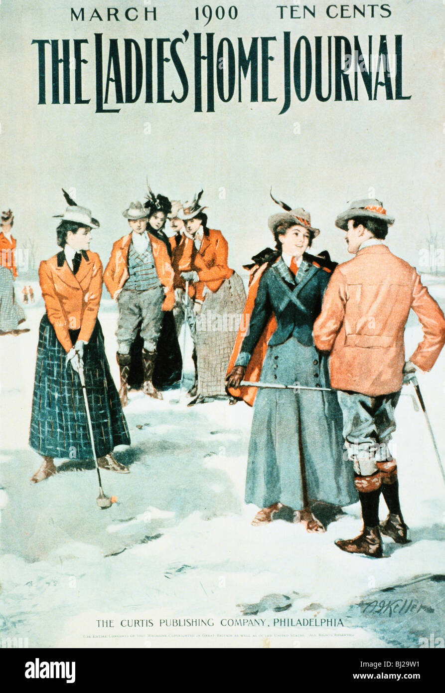 Cover of The Ladies Home Journal, March 1900. Artist: Unknown Stock ...