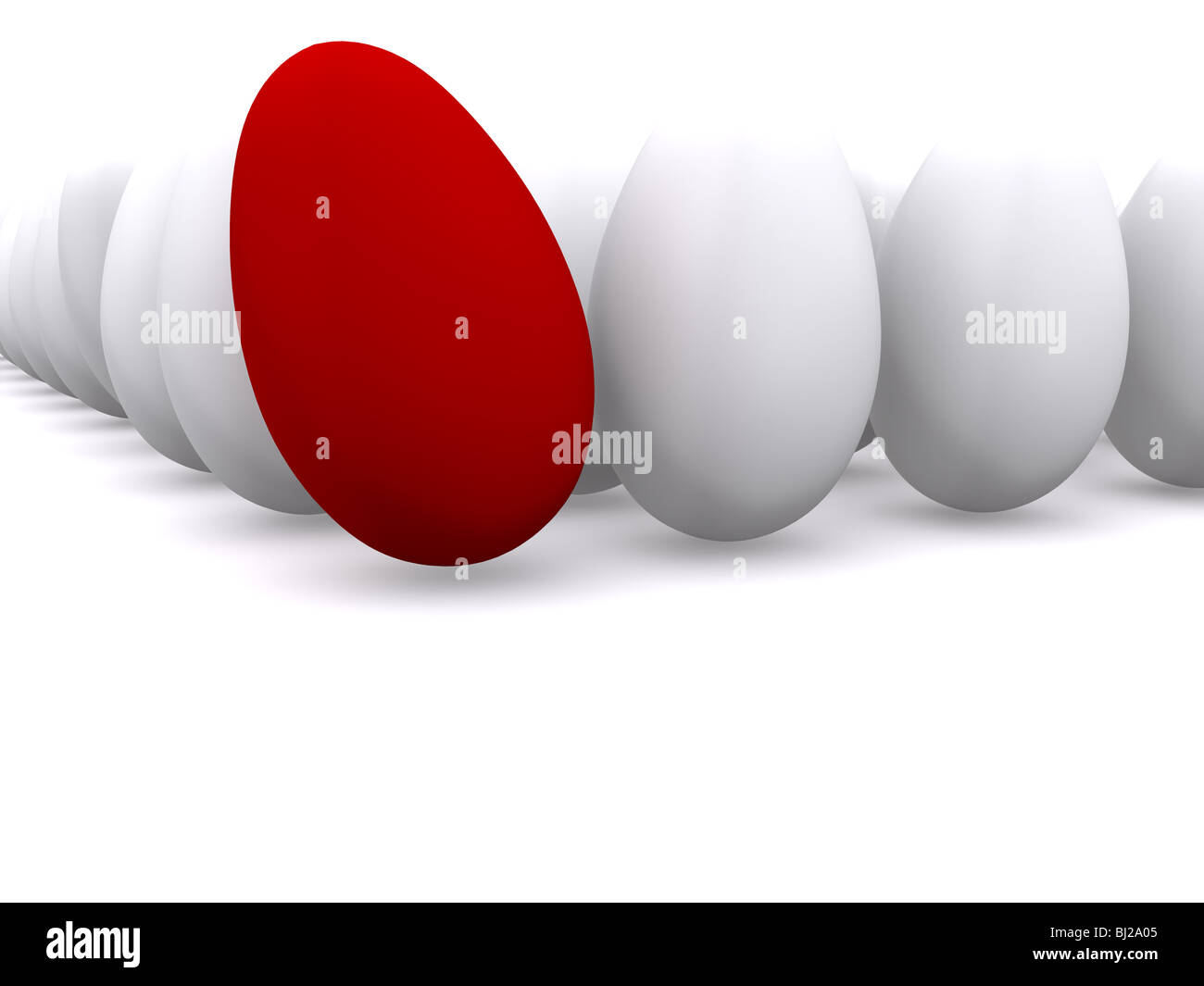 leadership of eggs. 3d Stock Photo - Alamy