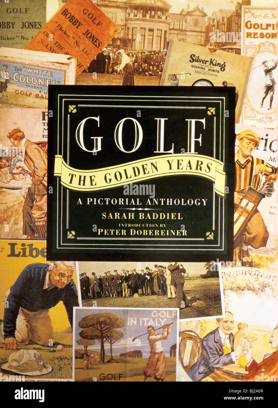 Book cover, Golf - The Golden Years, Sarah Fabian Baddiel, British ...
