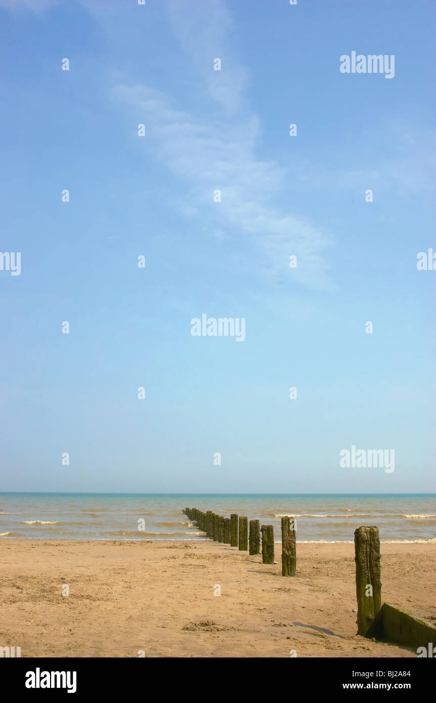 Storm Defences on the beach Stock Photo - Alamy