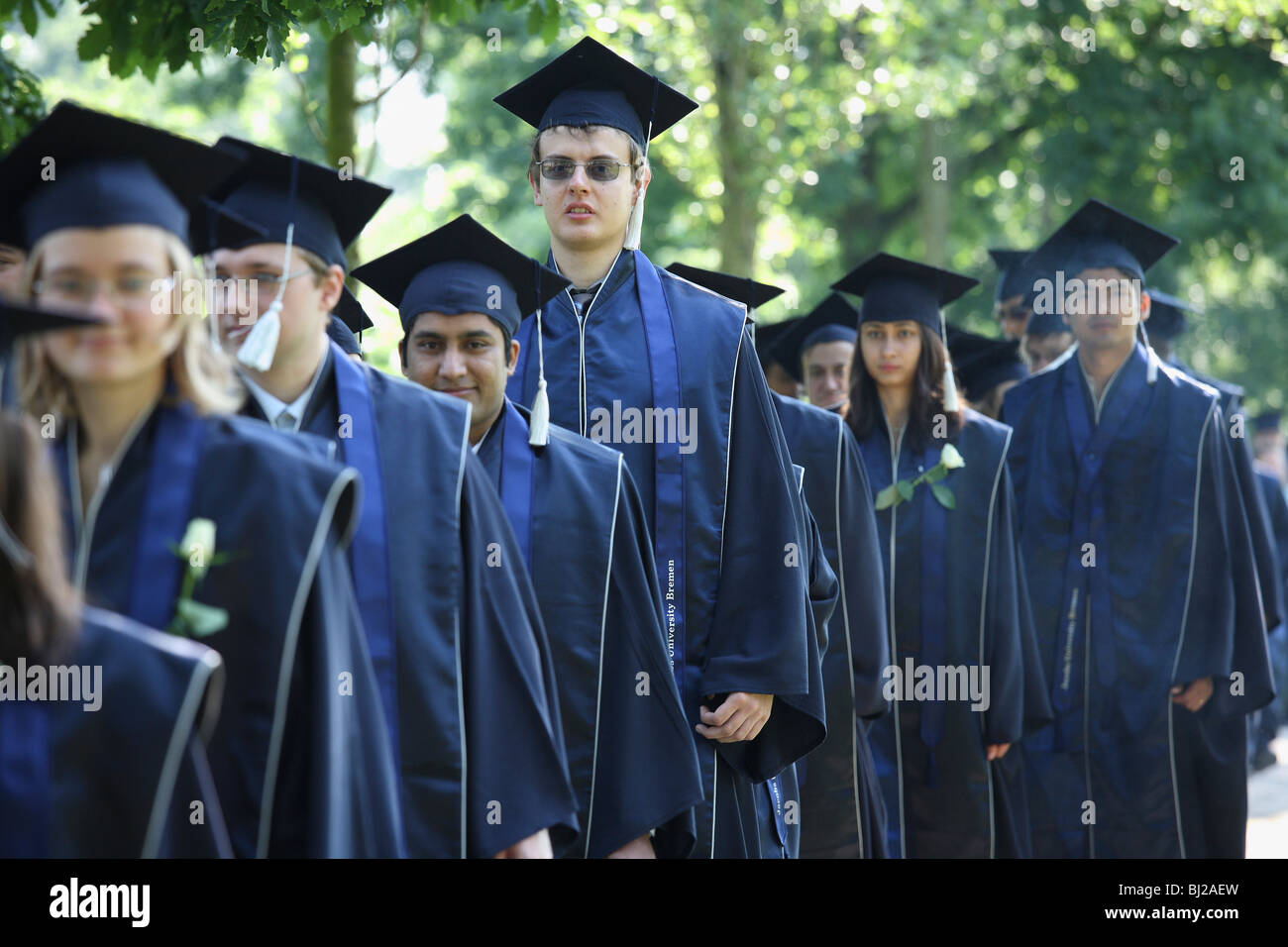 Graduation ceremony at Jacobs University, Bremen, Germany Stock Photo ...