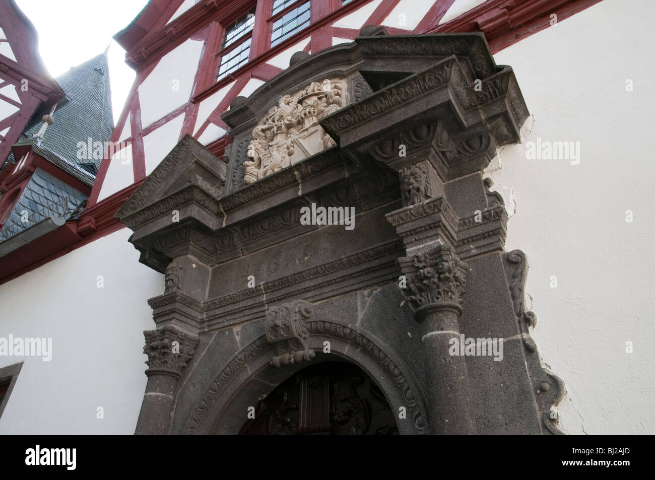 inner bailey, Buerresheim Castle, Eifel, Rhineland-Palatinate, Germany ...