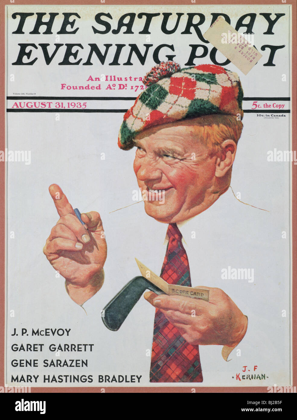 Cover of Saturday Evening Post, August 1935. Artist: Unknown Stock ...