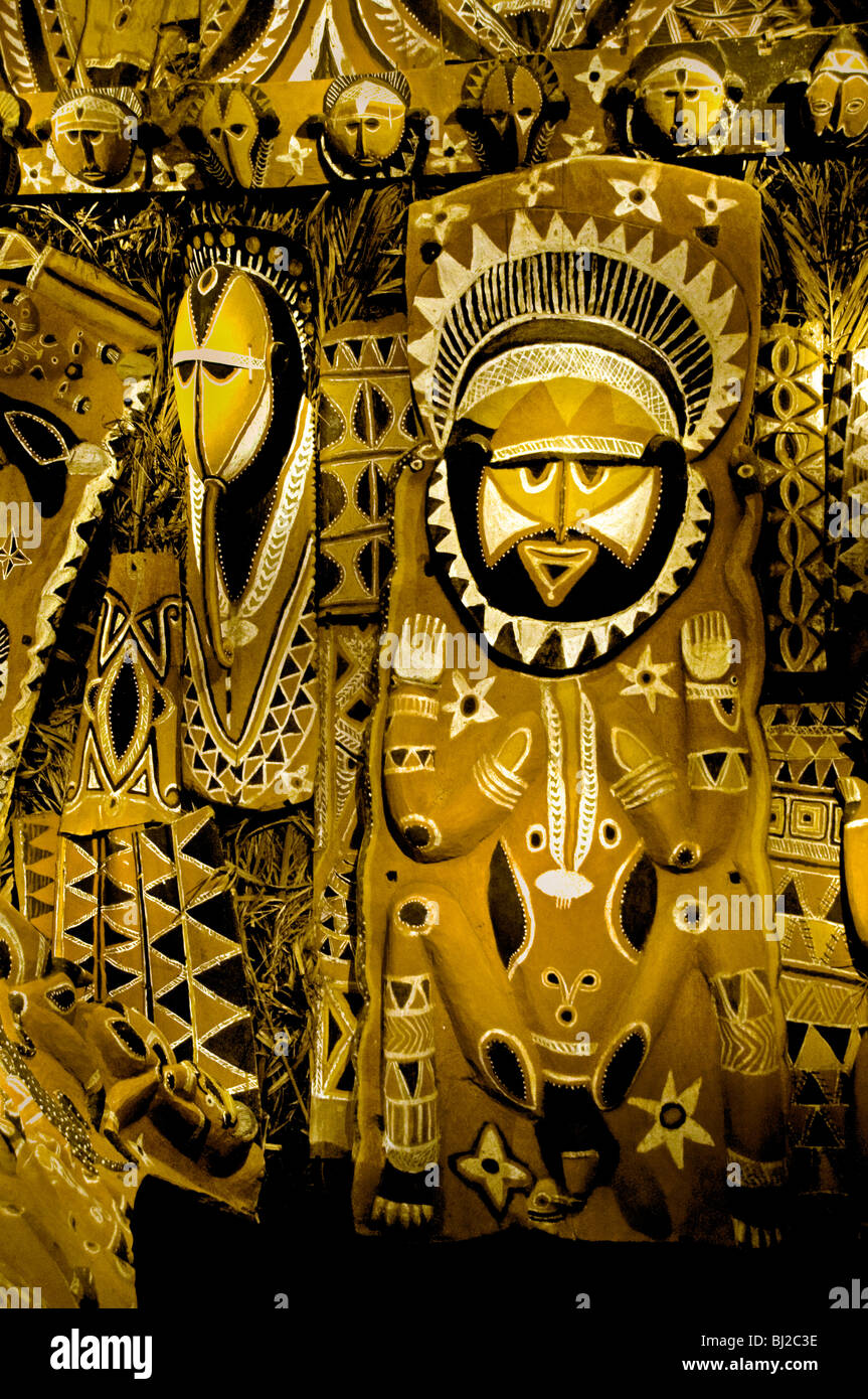 Asmat Papua New Guinea Indonesia museum craft art Stock Photo - Alamy