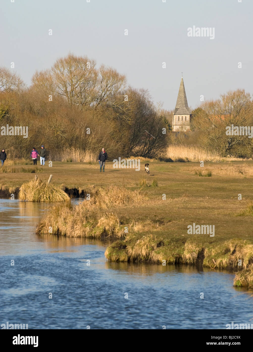 river test at stockbridge Stock Photo - Alamy