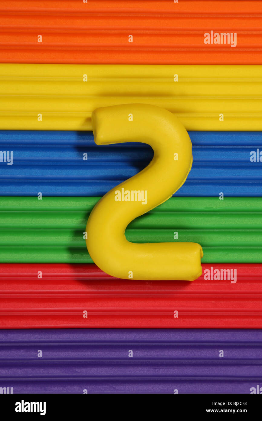Number made plasticine on plasticine hi-res stock photography and ...