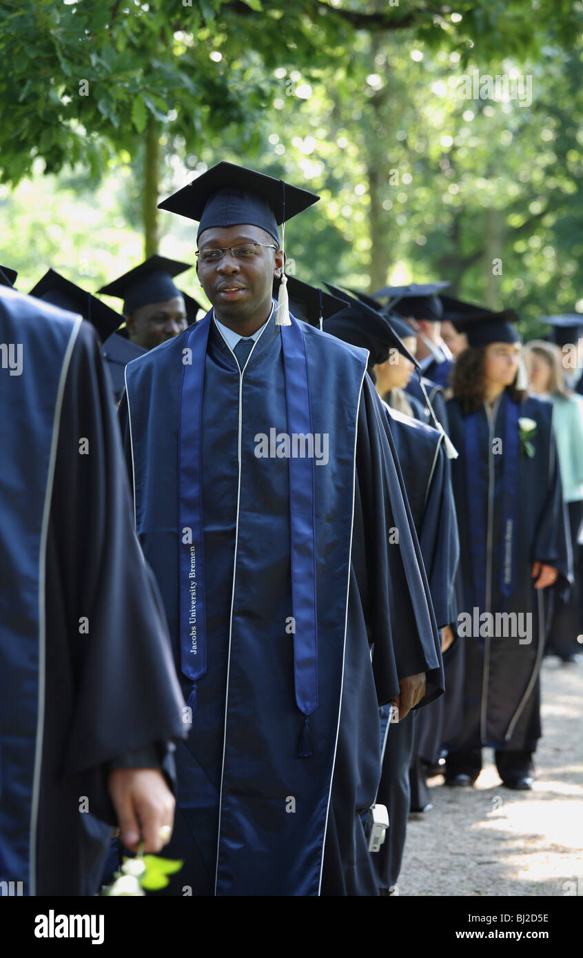 Graduation ceremony at Jacobs University, Bremen, Germany Stock Photo ...