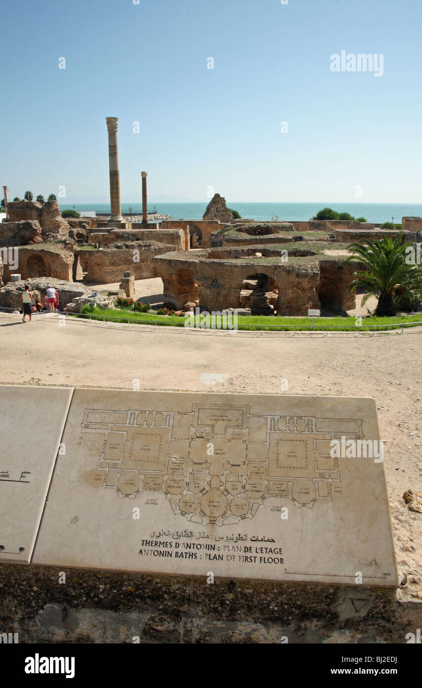 Carthage antonine baths hi-res stock photography and images - Alamy