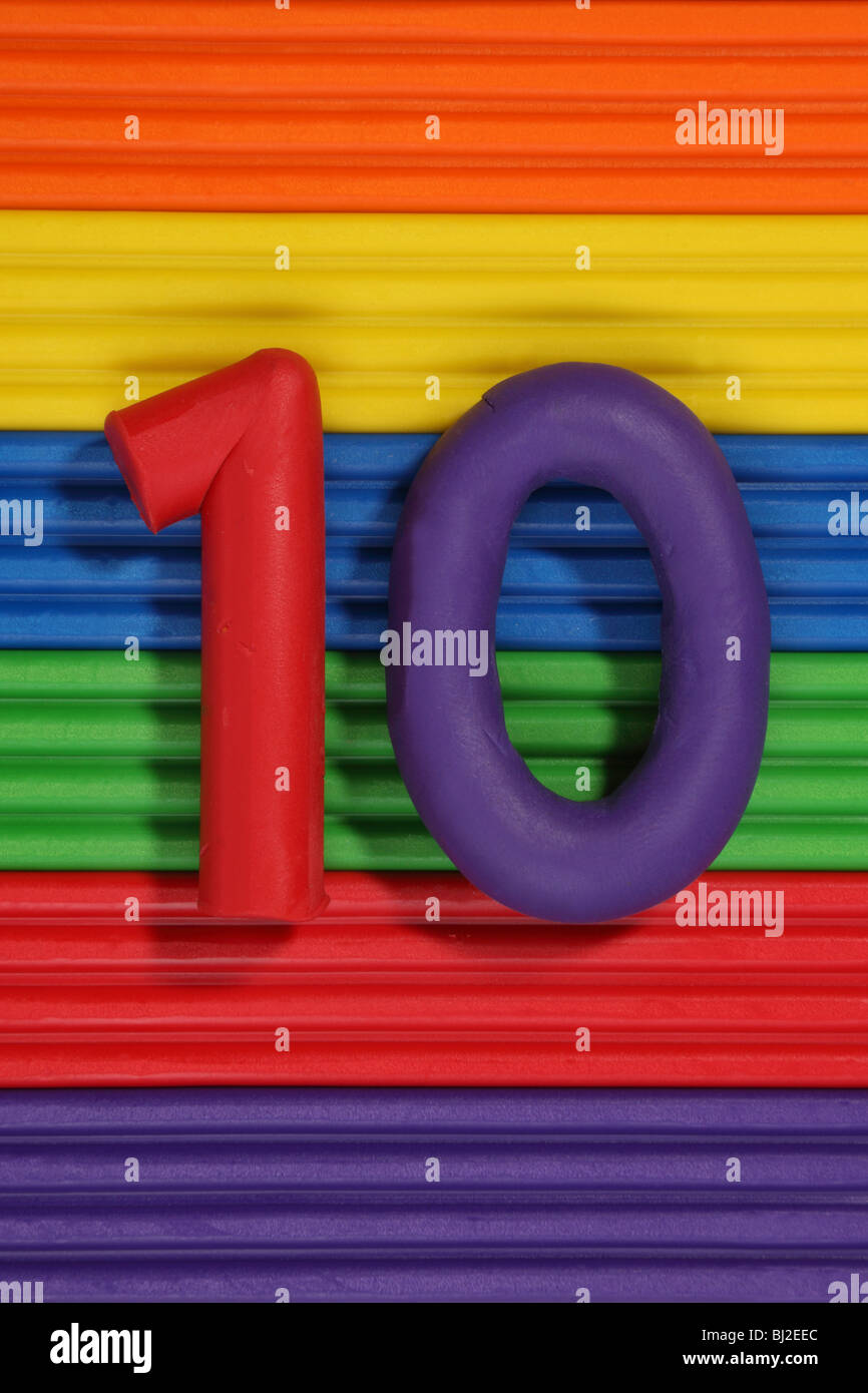 Number set 1 10 hi-res stock photography and images - Alamy