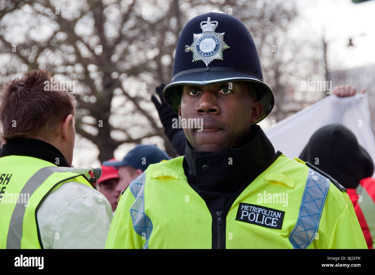 EDF (English Defence League) march in London in support of the Dutch ...