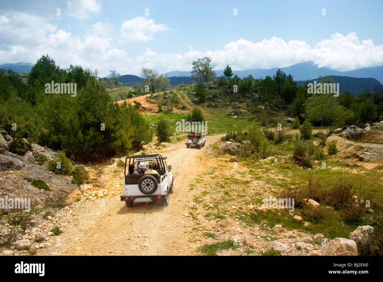 Jeep safari. Mountains of Alanya, Turkey Stock Photo - Alamy