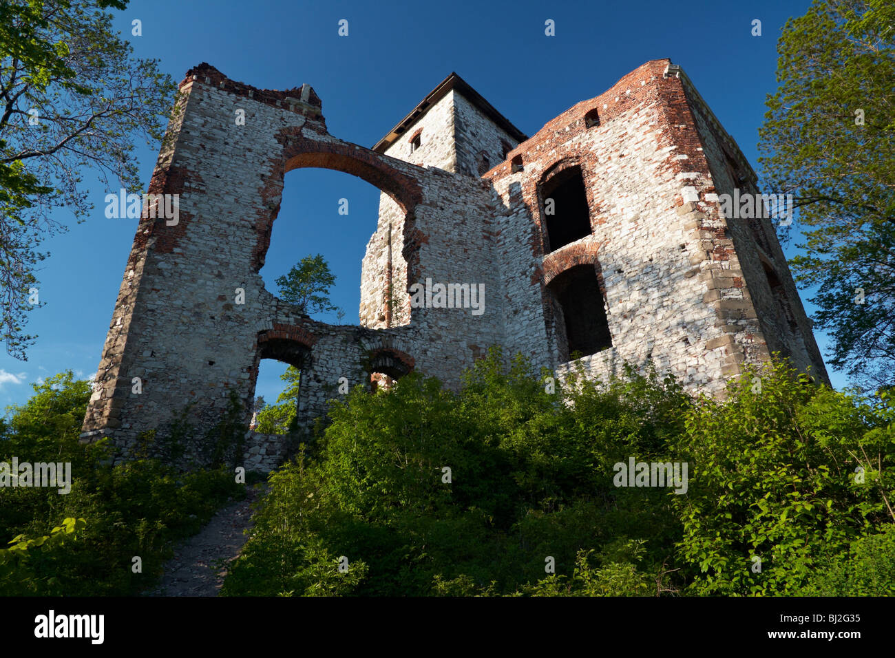 castle Tenczyn in Rudno near Krzeszowice, Poland Stock Photo - Alamy