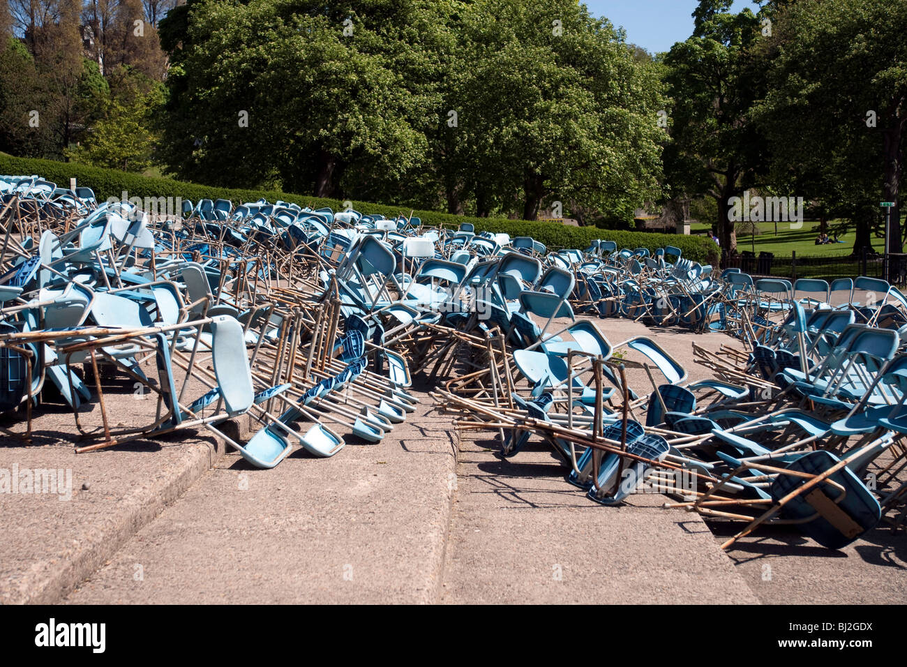 Toppled chair hi-res stock photography and images - Alamy