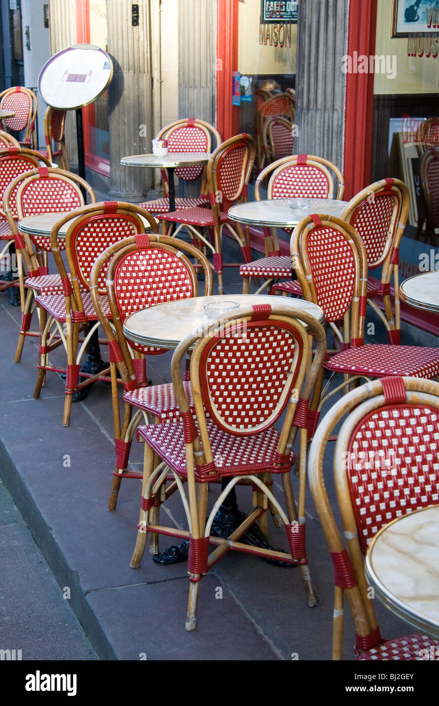 Cafe with chairs on tables hi-res stock photography and images - Alamy