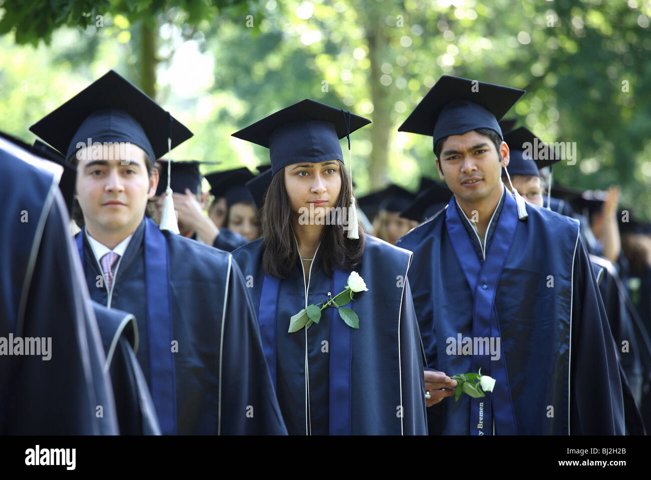 Graduation ceremony at Jacobs University, Bremen, Germany Stock Photo ...