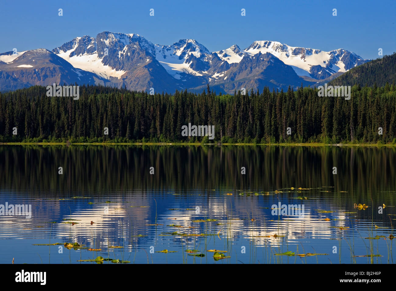 Torkelson Lake and Babine Mountains from Torkelson Lake Recreation Site ...