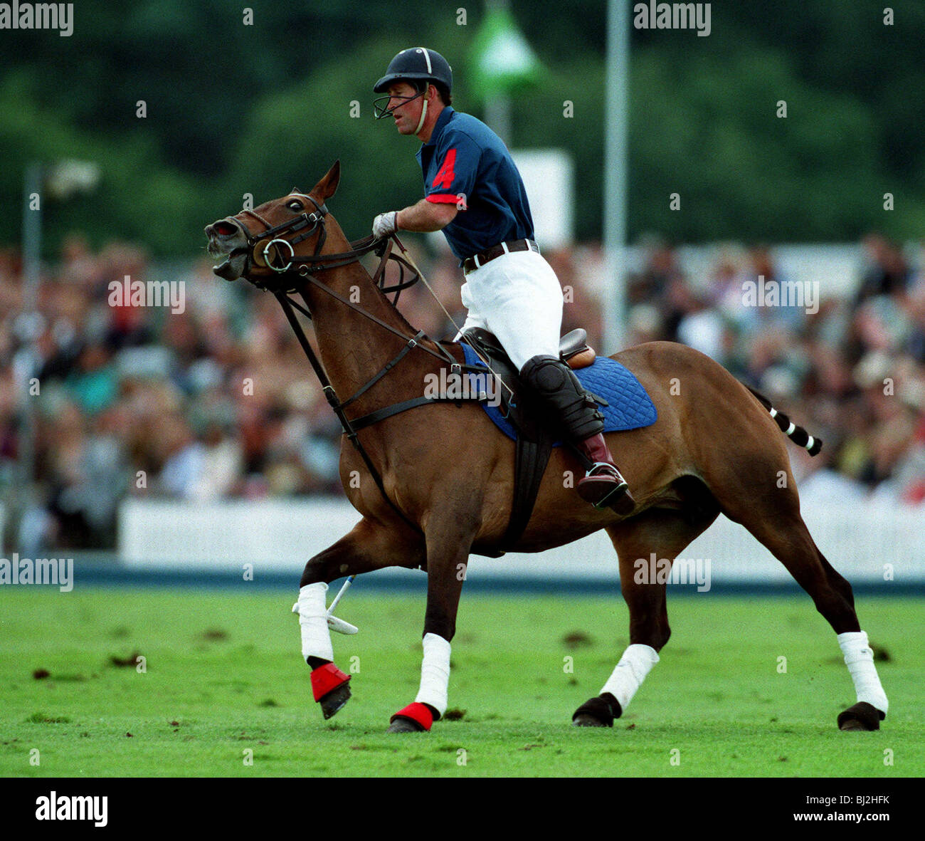 PRINCE CHARLES PLAYING POLO 27 July 1993 Stock Photo - Alamy