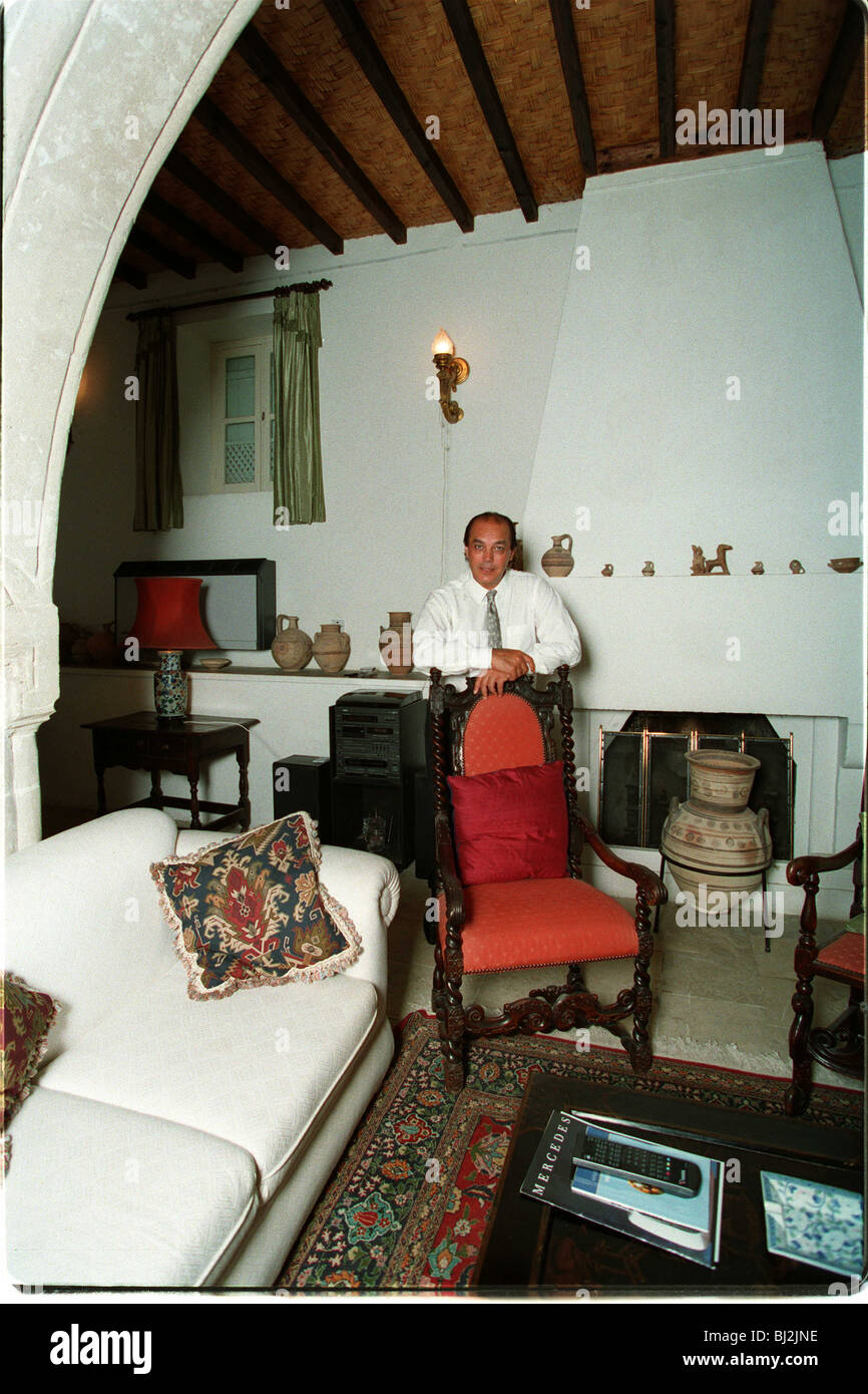 ASIL NADIR IN THE LOUNGE OF HIS NORTHERN CYPRUS HOME 14 June 1993 Stock ...