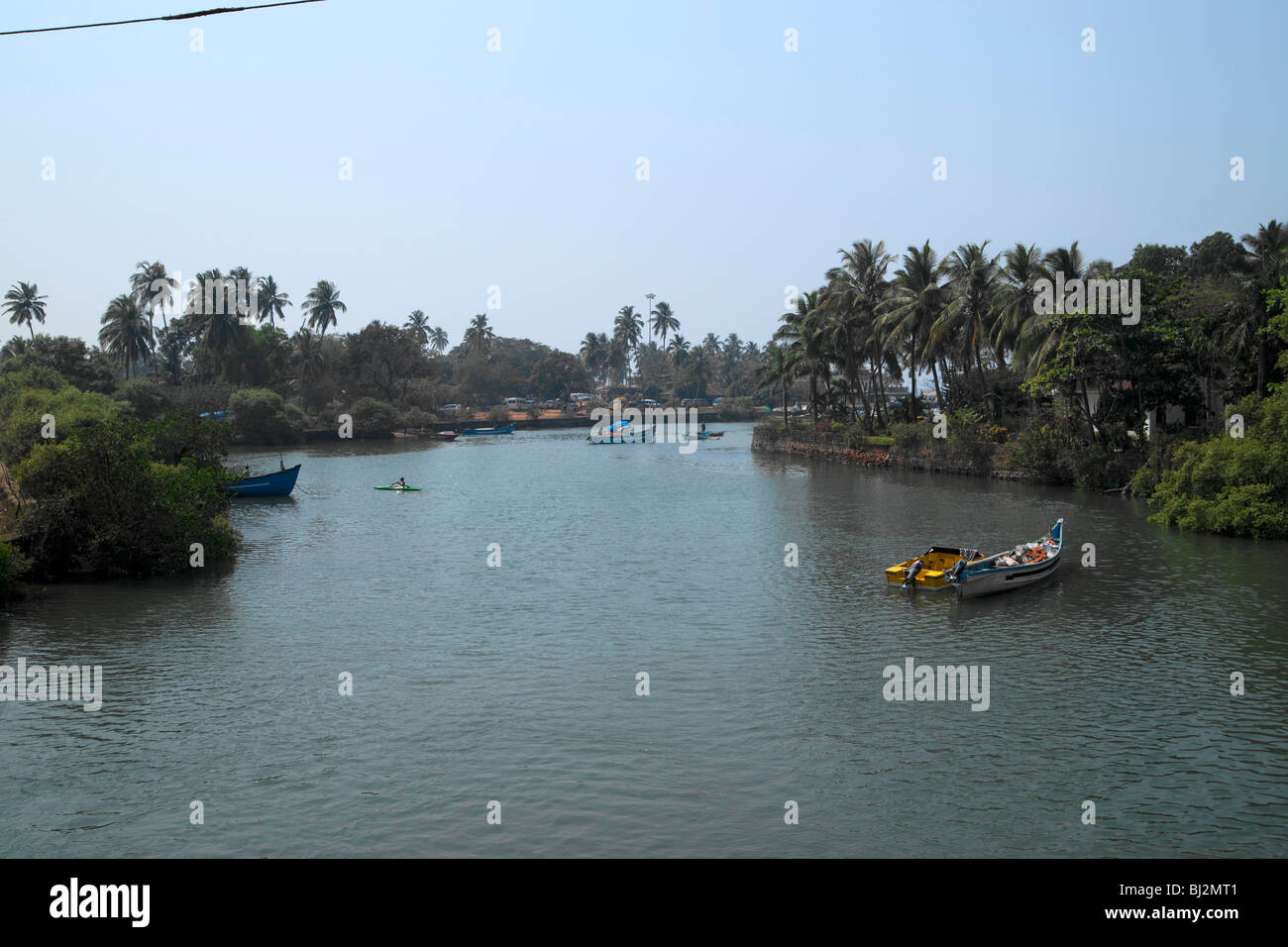 Baga River from Baga bridge Stock Photo - Alamy