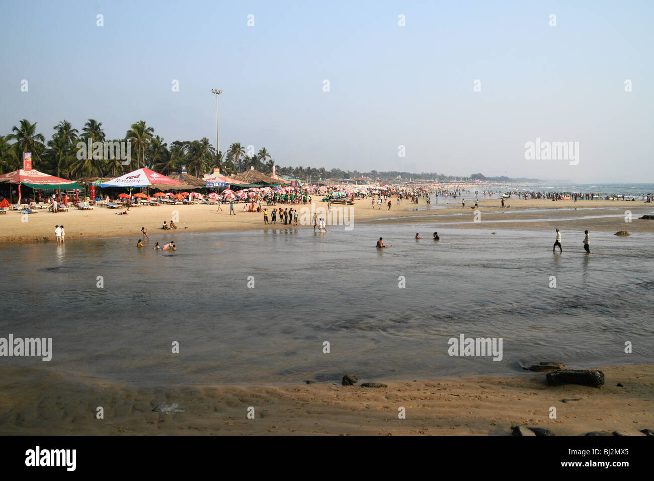 The Baga River reaches the Arabian Sea Stock Photo - Alamy