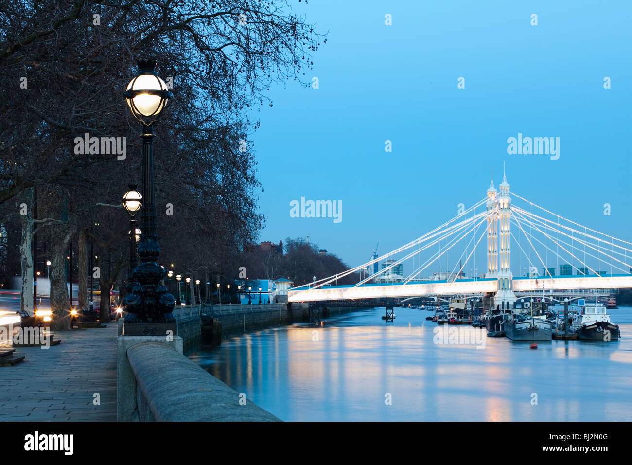 The Albert Bridge, London Stock Photo - Alamy