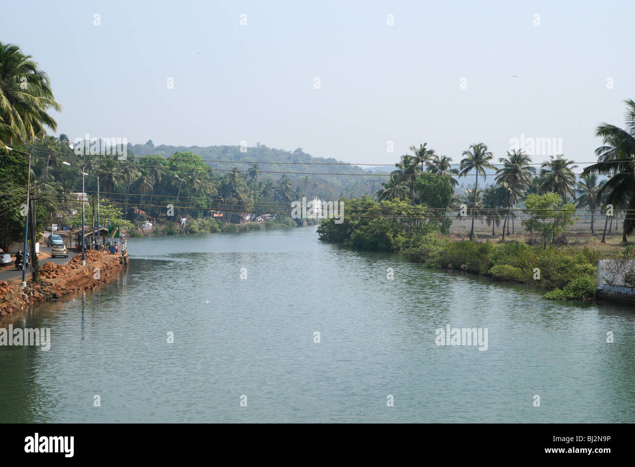 Baga River from Baga bridge Stock Photo - Alamy