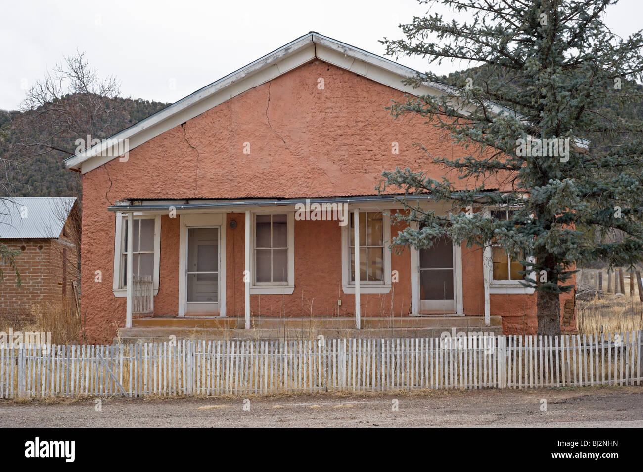 One of the old adobe homes in Billy the Kid's wild west town of Lincoln ...