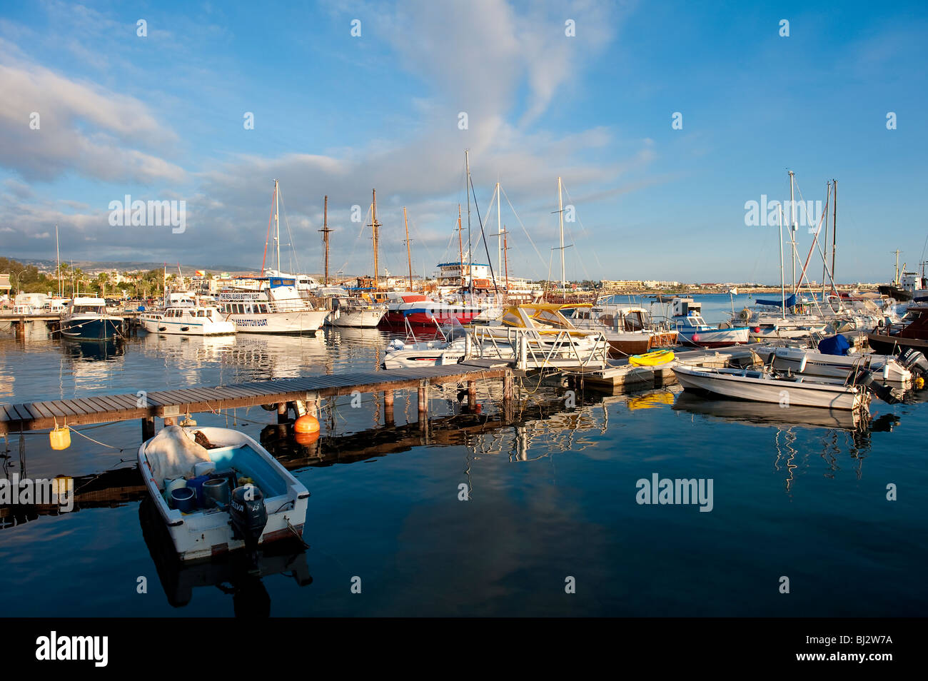 Port in Paphos, Cyprus Stock Photo - Alamy