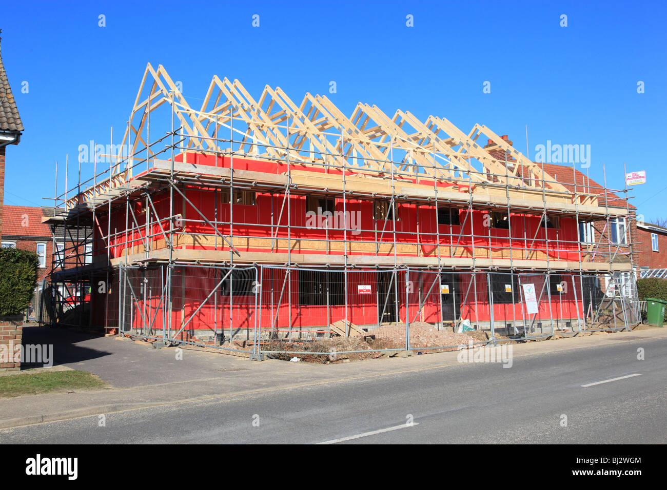 New houses being constructed Stock Photo - Alamy