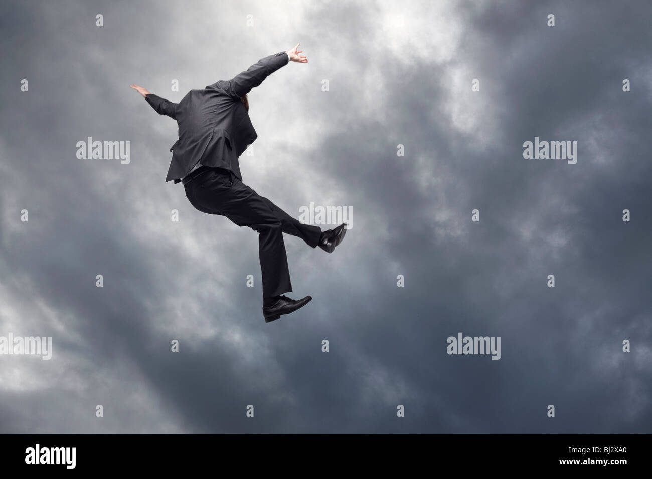 Man falling sky hi-res stock photography and images - Alamy