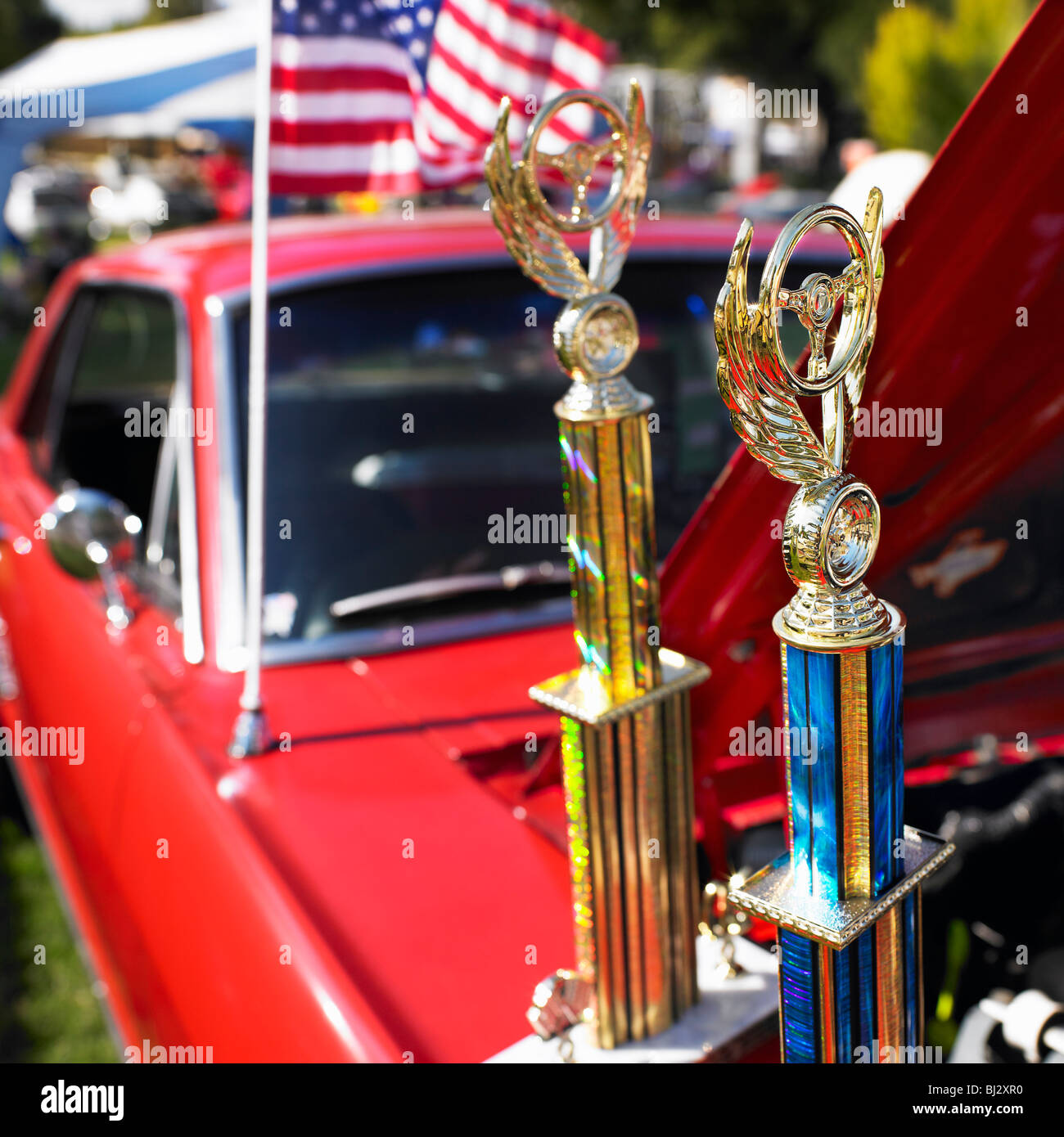 Trophies on car Stock Photo - Alamy
