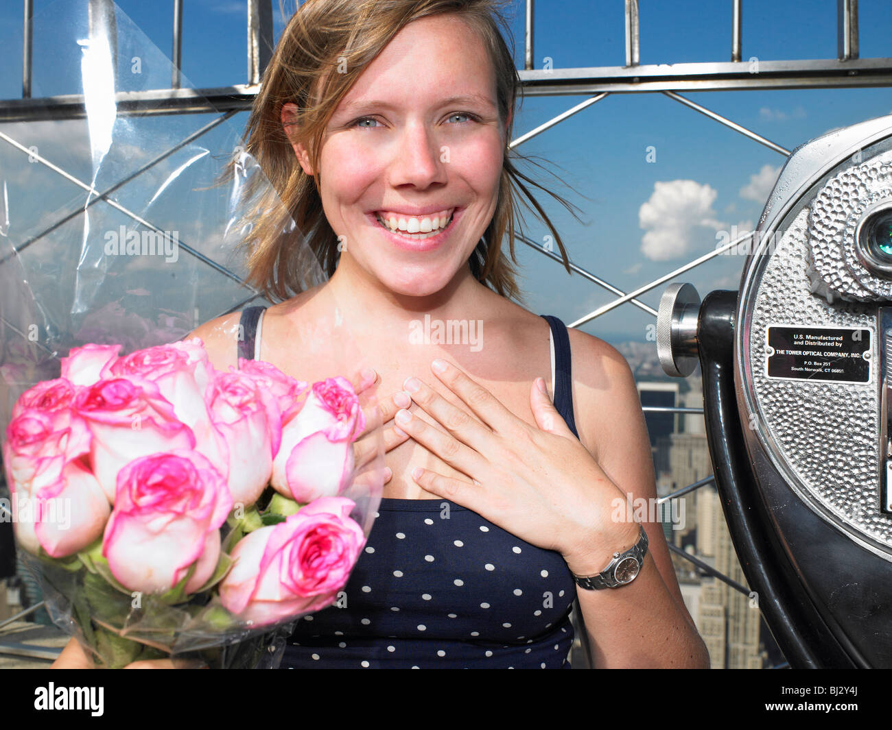 Receiving flowers hi-res stock photography and images - Alamy
