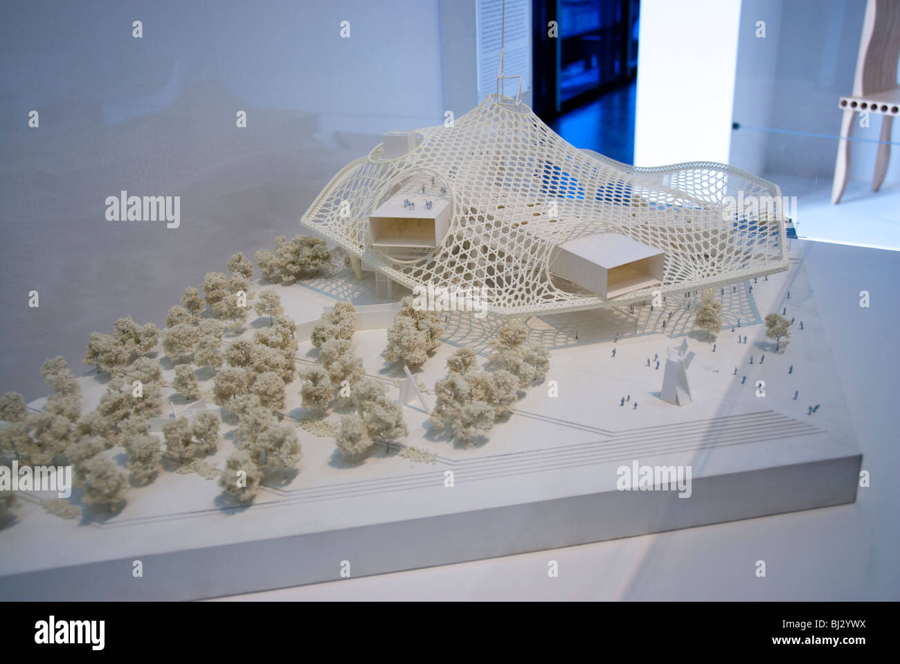 Paris, France, Architectural Model on Display inside "Centre Pompidou ...