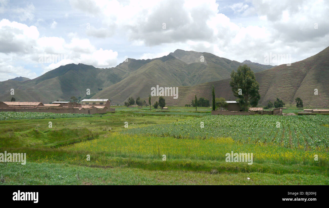 PERU Scene along the road east from Cusco towards Puno. PHOTOGRAPH by ...
