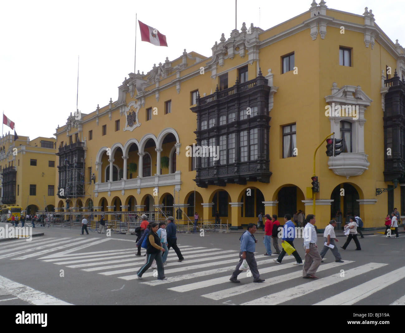 PERU Historic Lima. Municipal building. photo (C) Sean Sprague 2009 ...