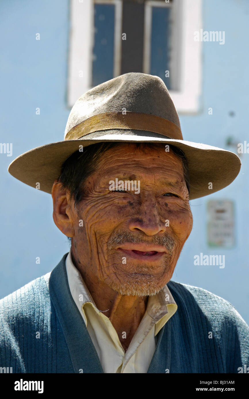 PERU Face of Jayllihuaya, Puno. photo (C) Sean Sprague 2009 Stock Photo ...
