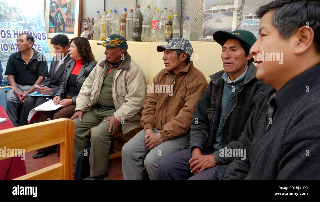PERU Office of Human Rights and the Environment, Puno Stock Photo - Alamy