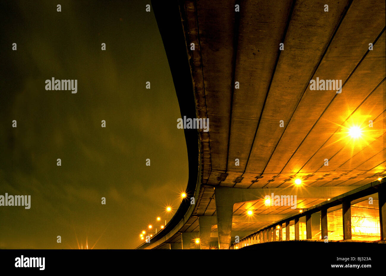 motorway at night Stock Photo - Alamy