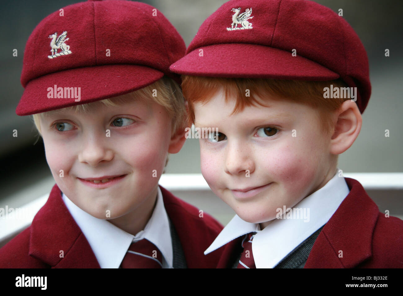 Two boys in school uniforms hi-res stock photography and images - Alamy