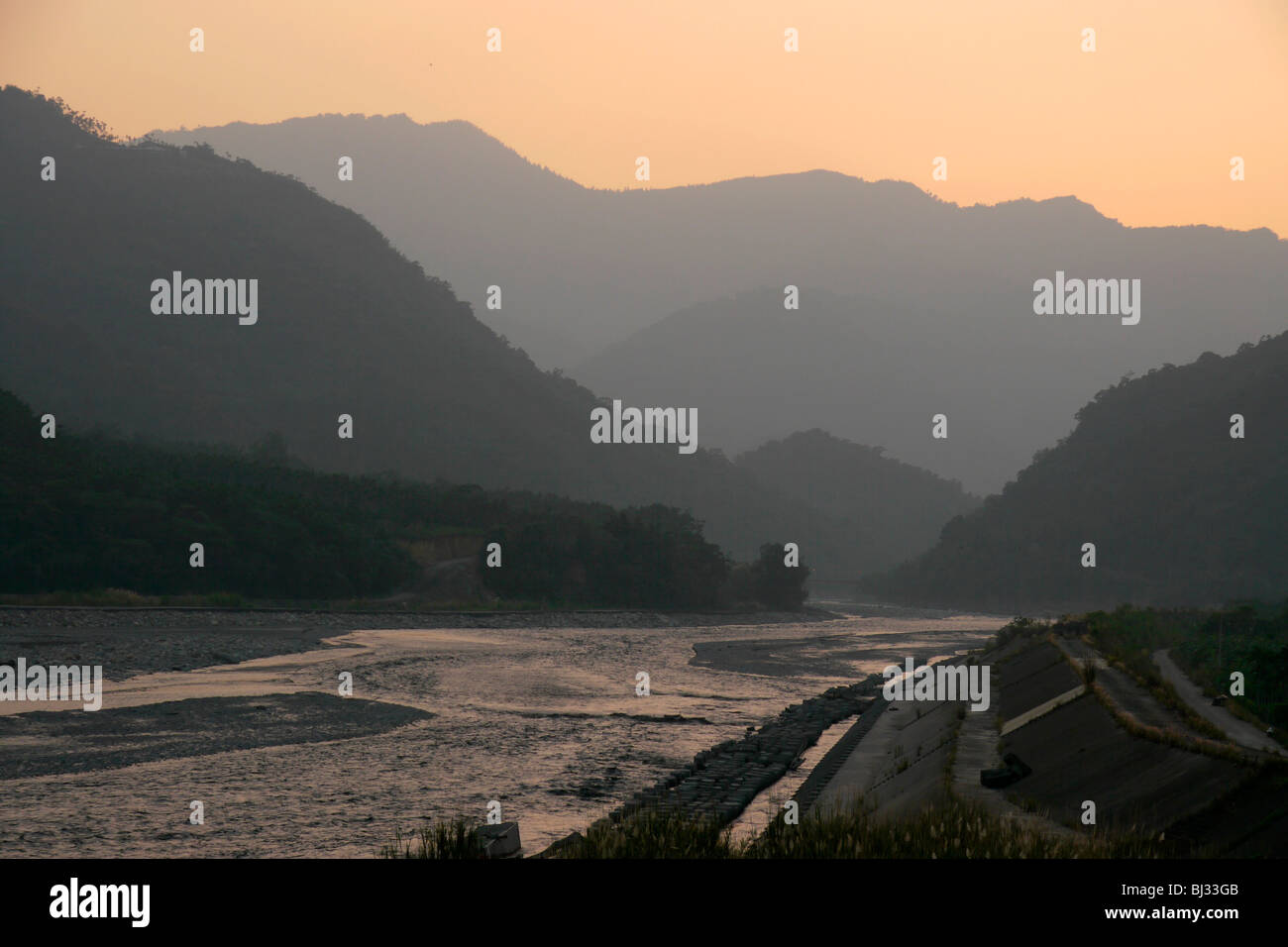 TAIWAN Mountainous region near Taichung, inhabited by the Bunun tribe ...