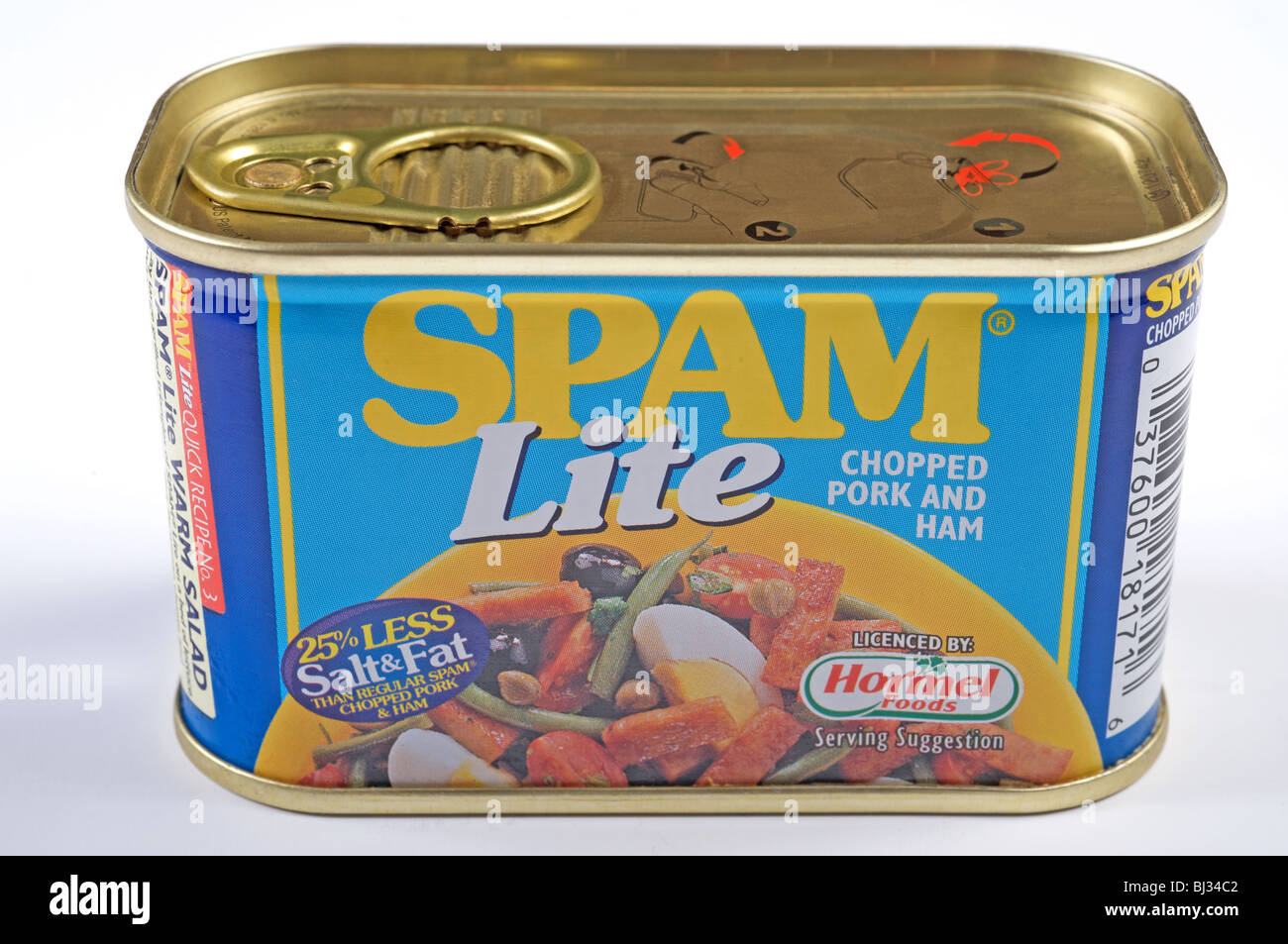 Tin of chopped pork and ham meat Stock Photo - Alamy