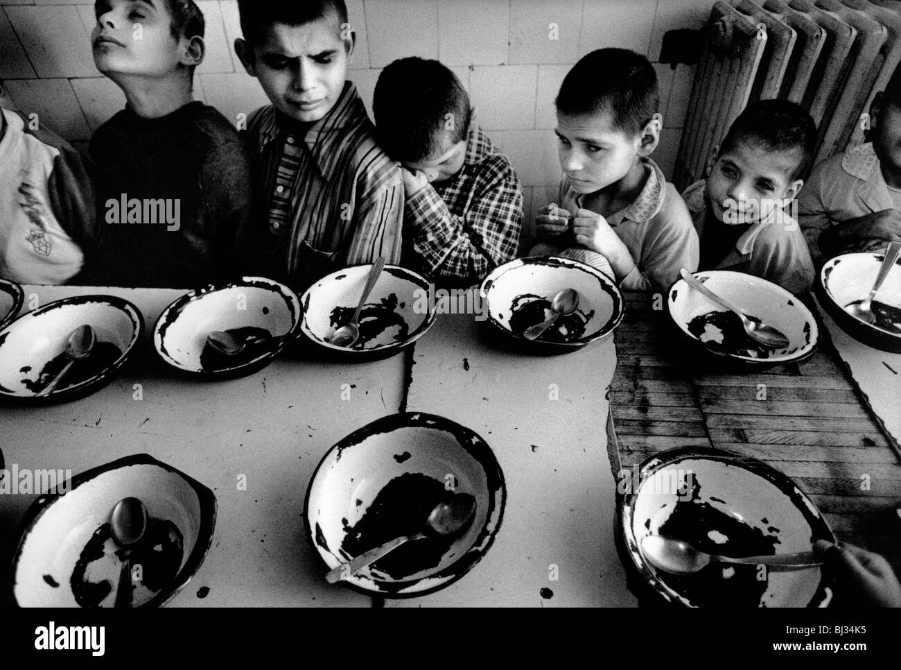 Gradinari hospital for the handicapped near Bucharest. Romania February ...